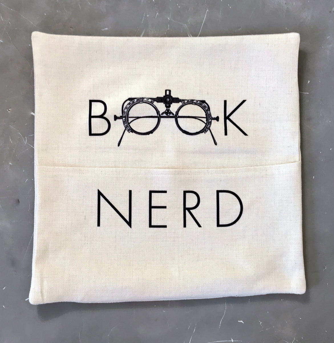 Book Nerd Pocket Pillow Cover | Book Lover Gift | Library Book Nook De ...